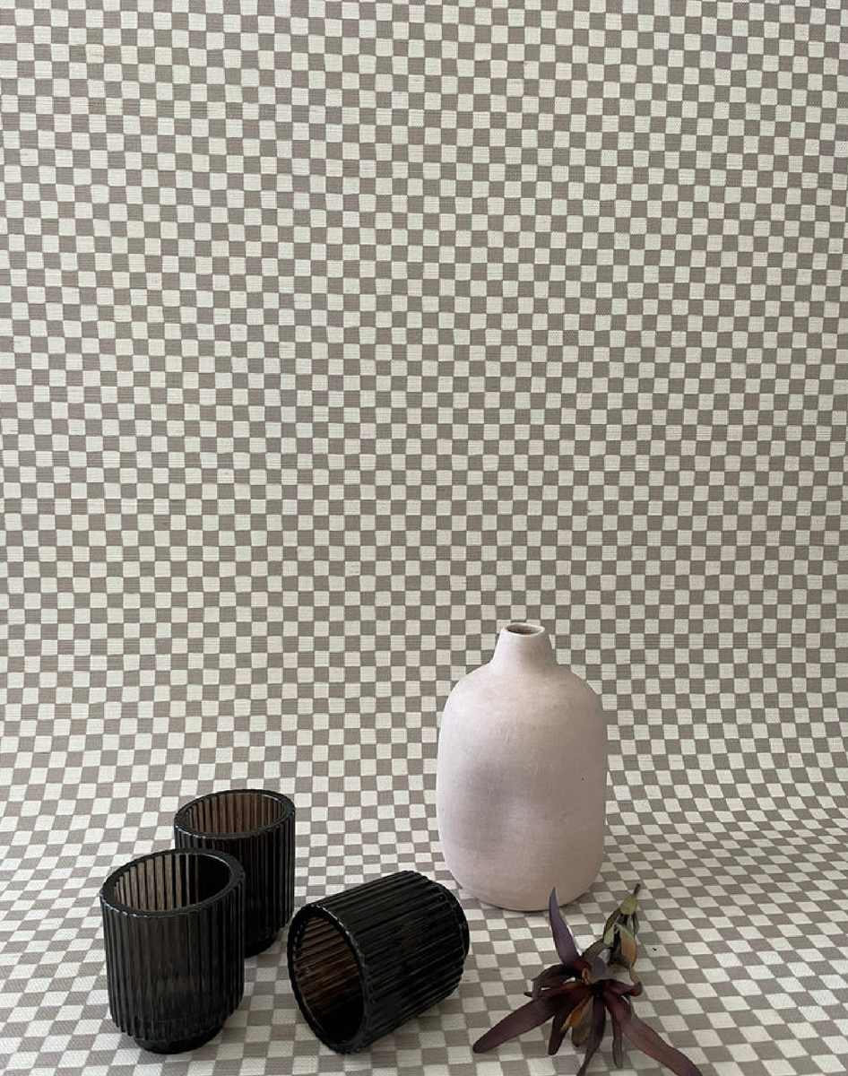 Checker, Taupe – The Pattern Collective