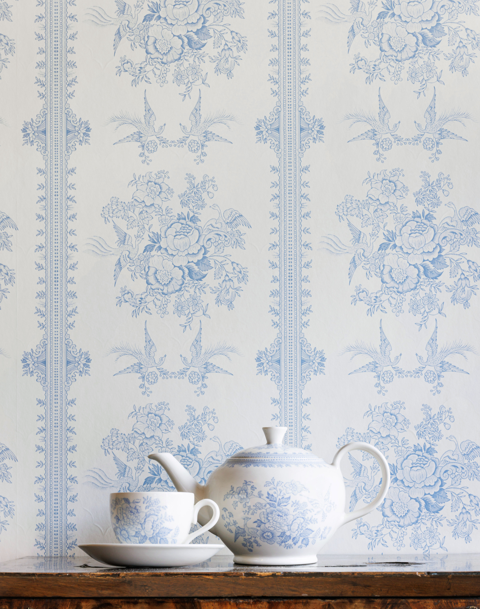 Asiatic Pheasant, China Blue – The Pattern Collective