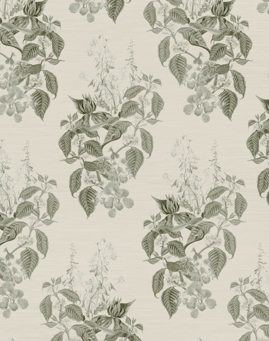 Aviary Isle, French Grey – The Pattern Collective