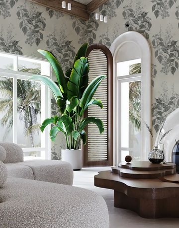 Aviary Isle, French Grey – The Pattern Collective