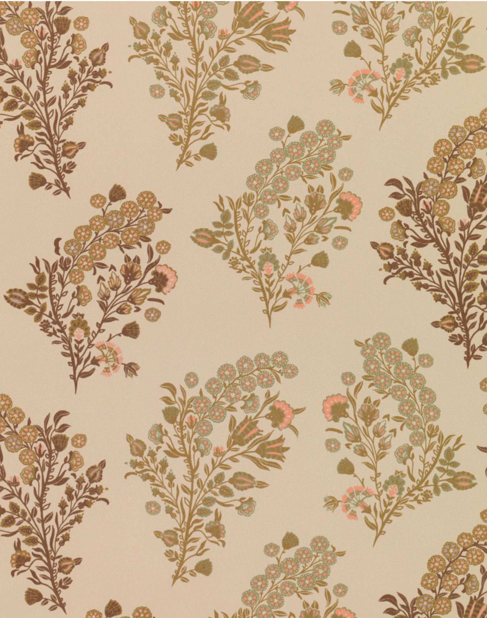 Baby Coromandel Flower, Coral Moss – The Pattern Collective