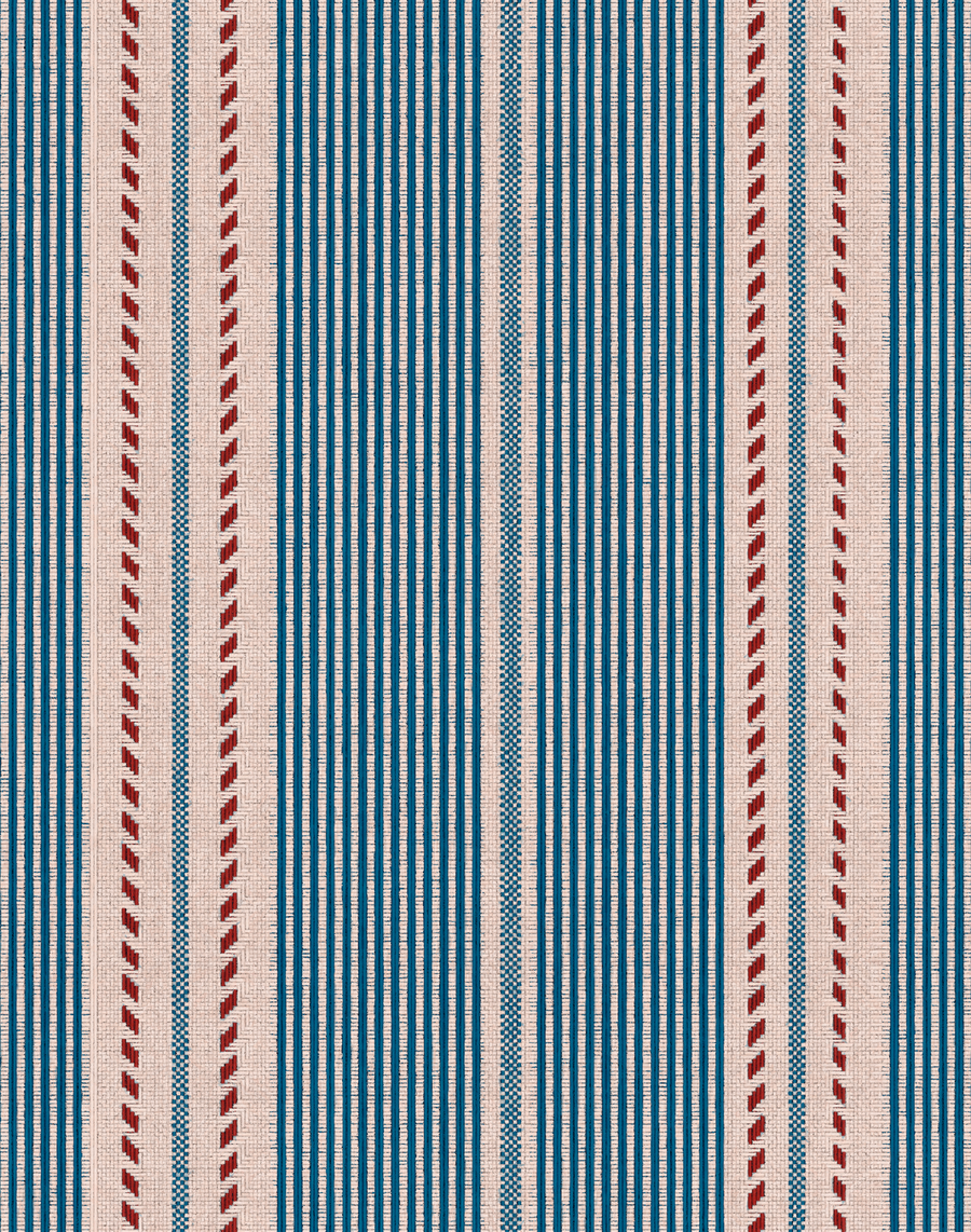 Berber Stripes Blue – The Pattern Collective