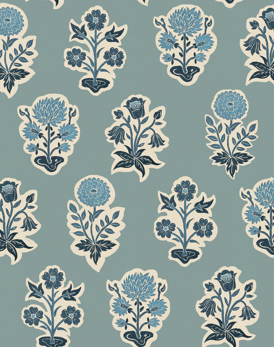 Botany, Cerulean – The Pattern Collective