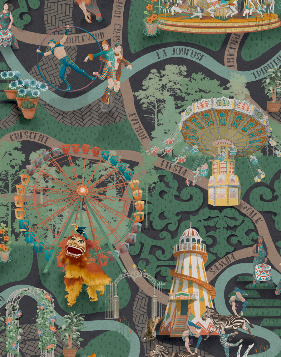 CARNIVAL MAP JADE – The Pattern Collective
