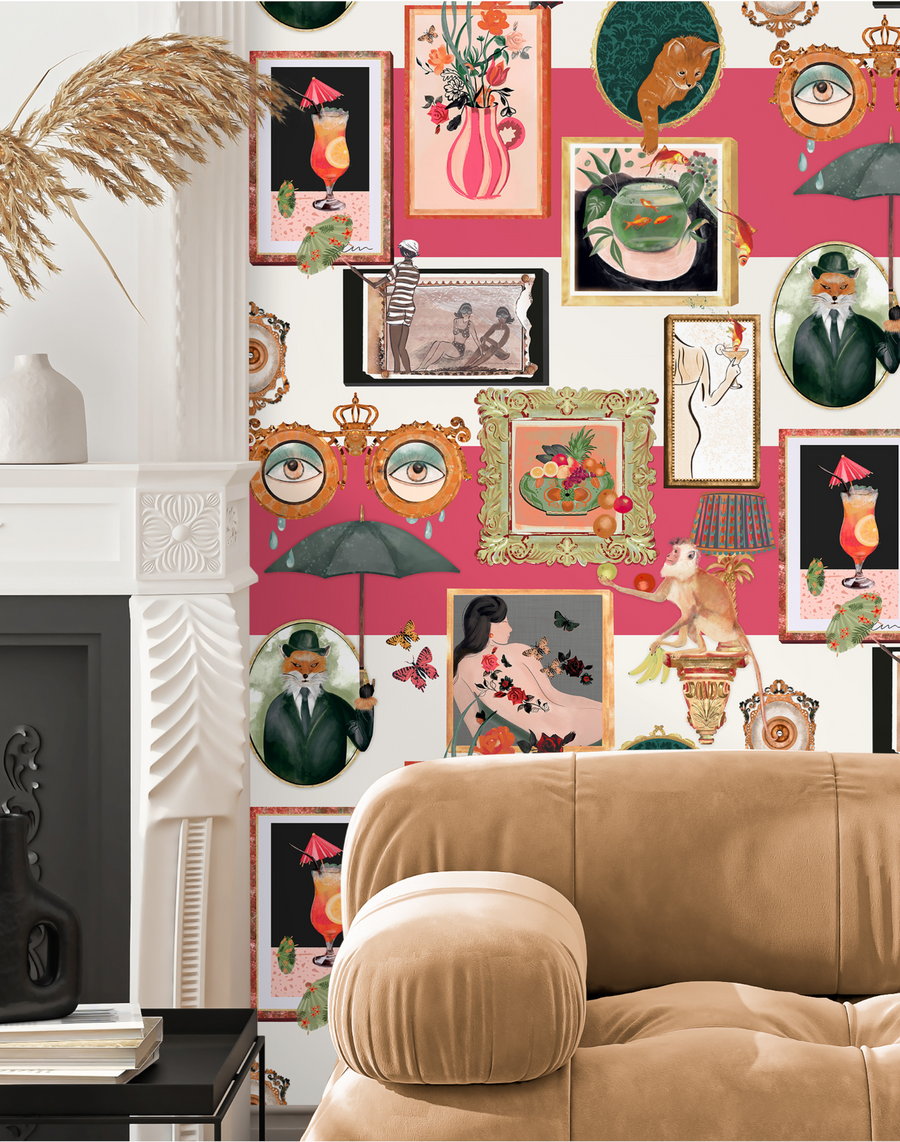 CONNECTING FRAMES CERISE – The Pattern Collective