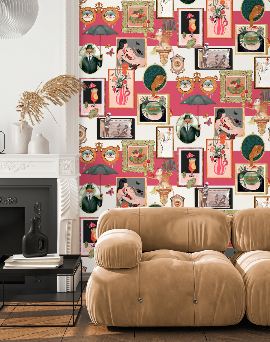 CONNECTING FRAMES CERISE – The Pattern Collective