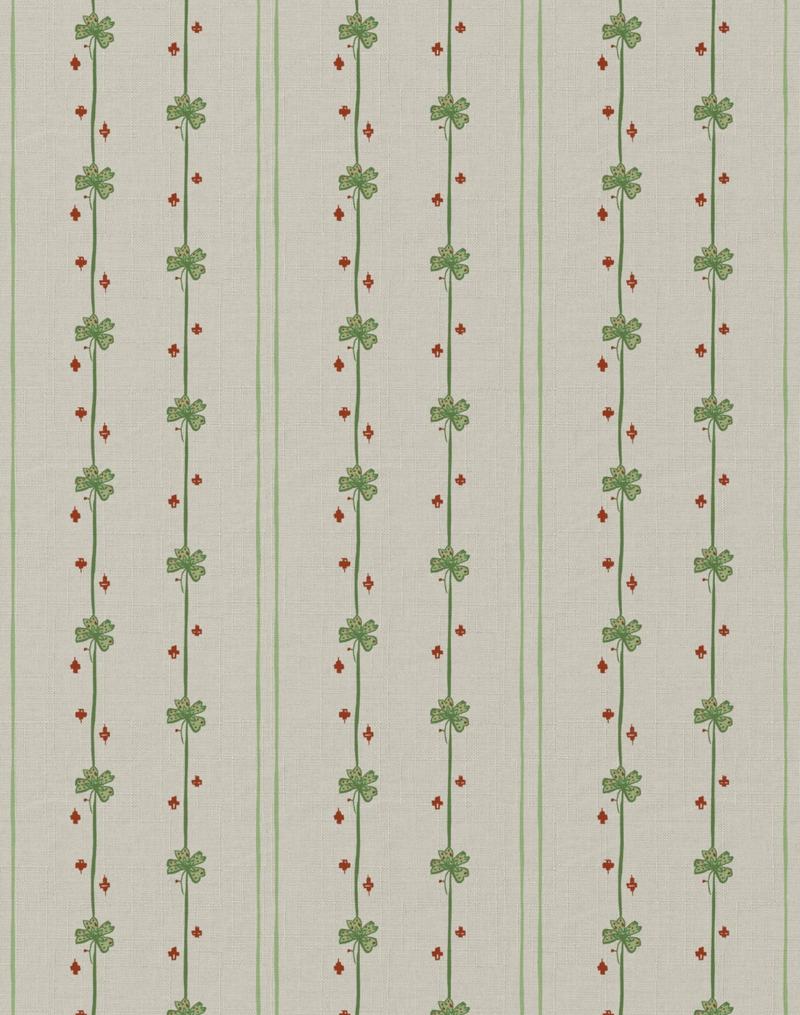 Garden Tetris, Green - Linen Fabric – The Pattern Collective