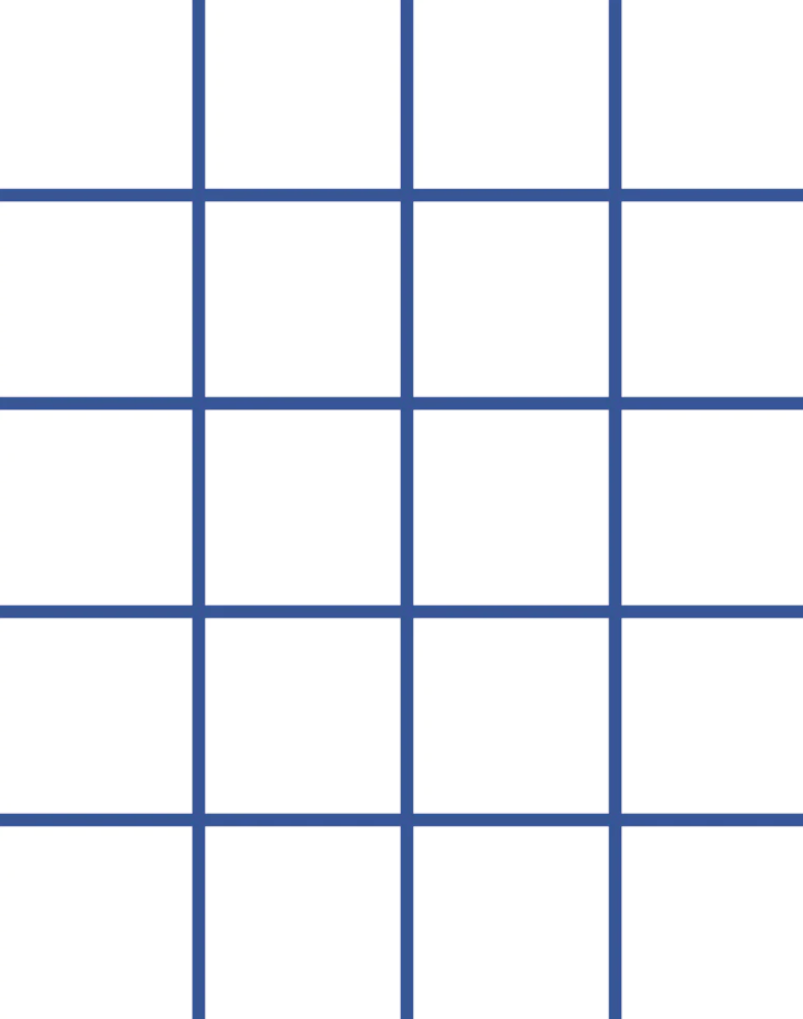 Grid - Small Thin, Line: Blue | Background: White – The Pattern Collective