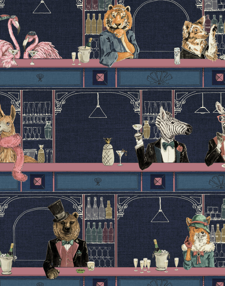 HAPPY HOUR MIDNIGHT PINK – The Pattern Collective