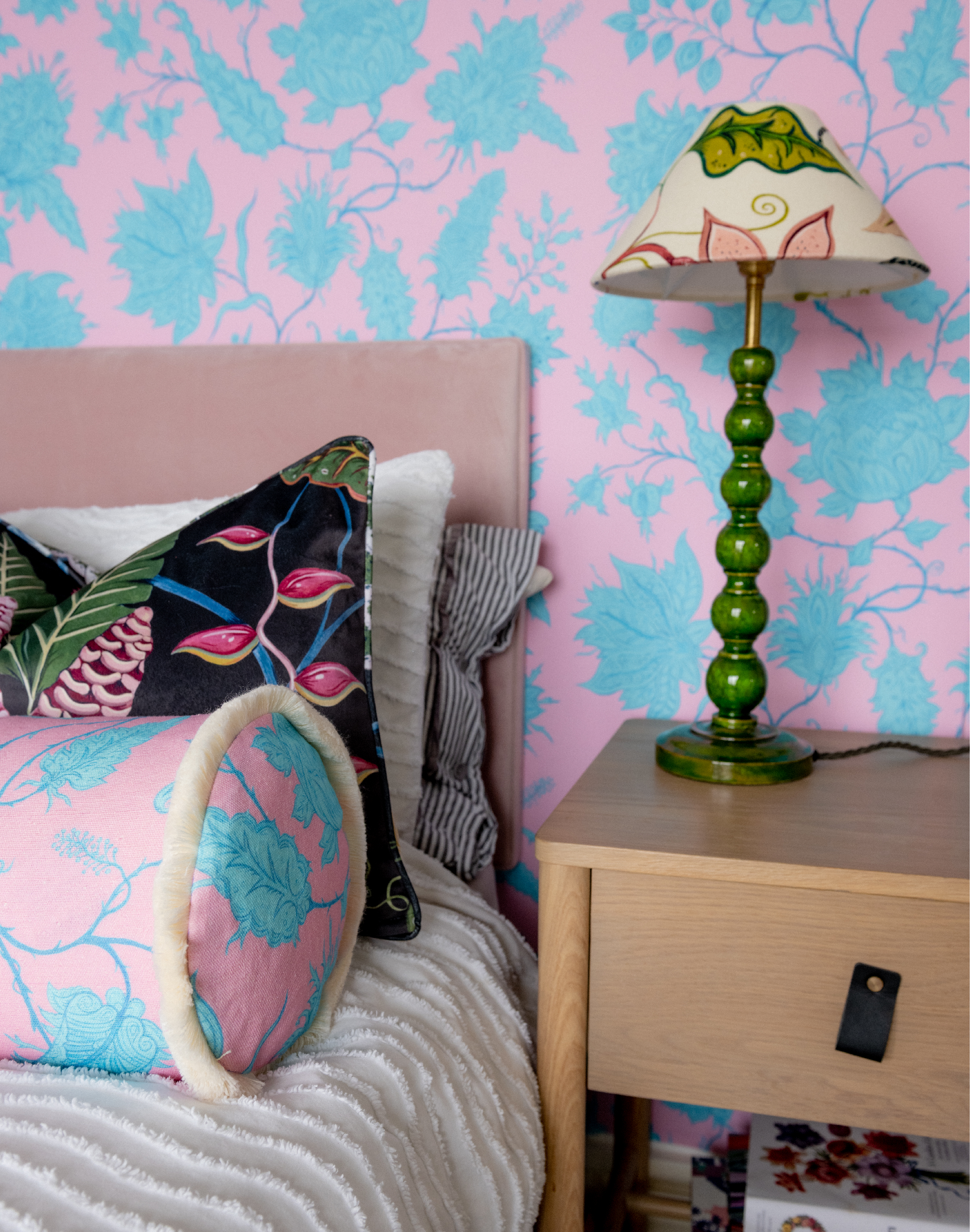 Hermosa, Pink-Turquoise – The Pattern Collective