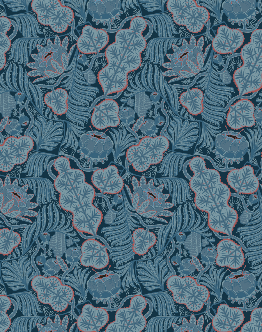 Iceflower, Blue – The Pattern Collective