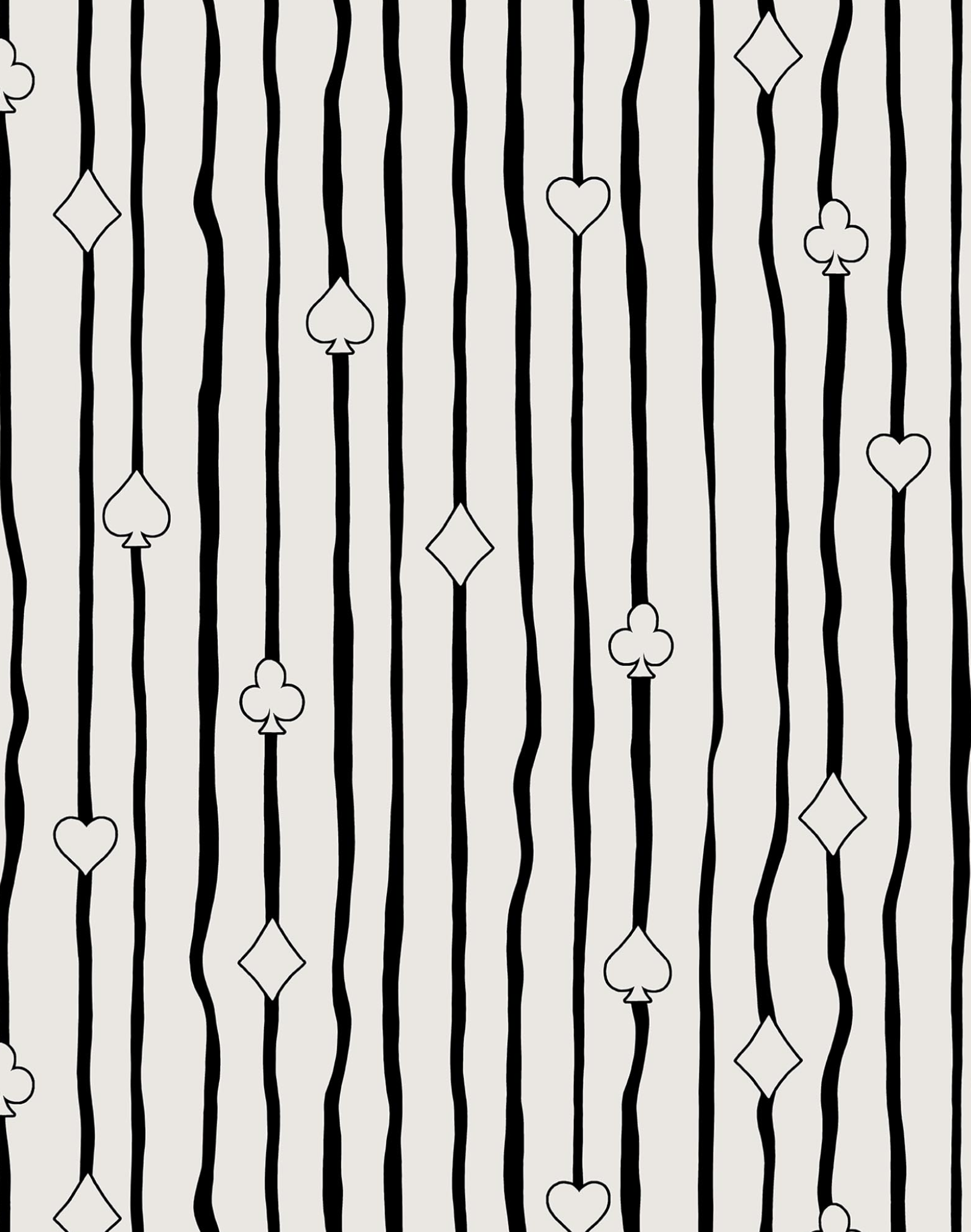 Joker Stripe, White – The Pattern Collective