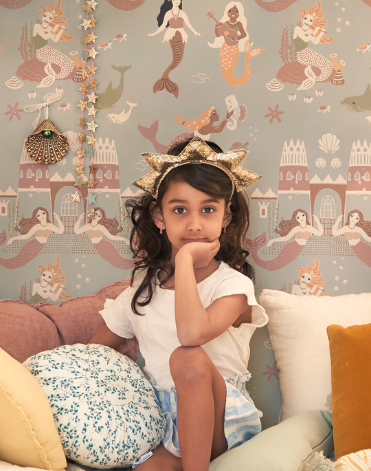 Mermaid Reef, Ocean Blue – The Pattern Collective