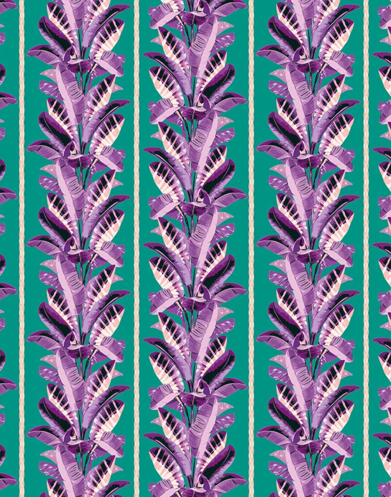 Miami, Purple on Jade – The Pattern Collective