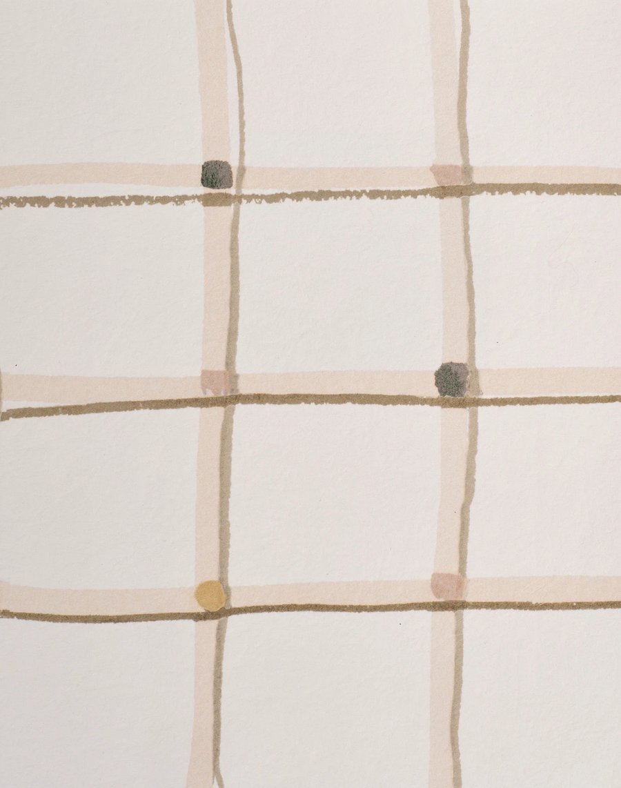 Painted Grid, Charcoal – The Pattern Collective