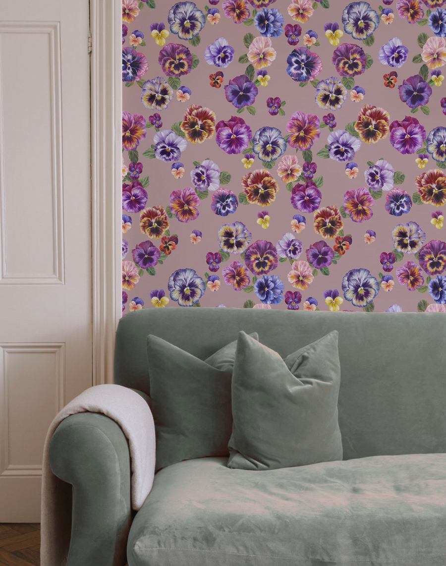 Plethora of Pansies, Stone – The Pattern Collective