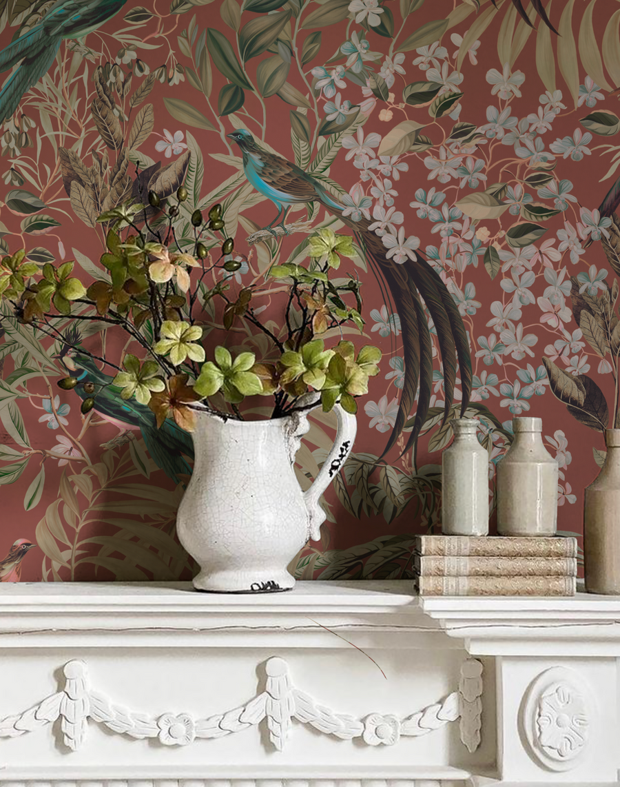 Resplendent Woods, Terracotta – The Pattern Collective