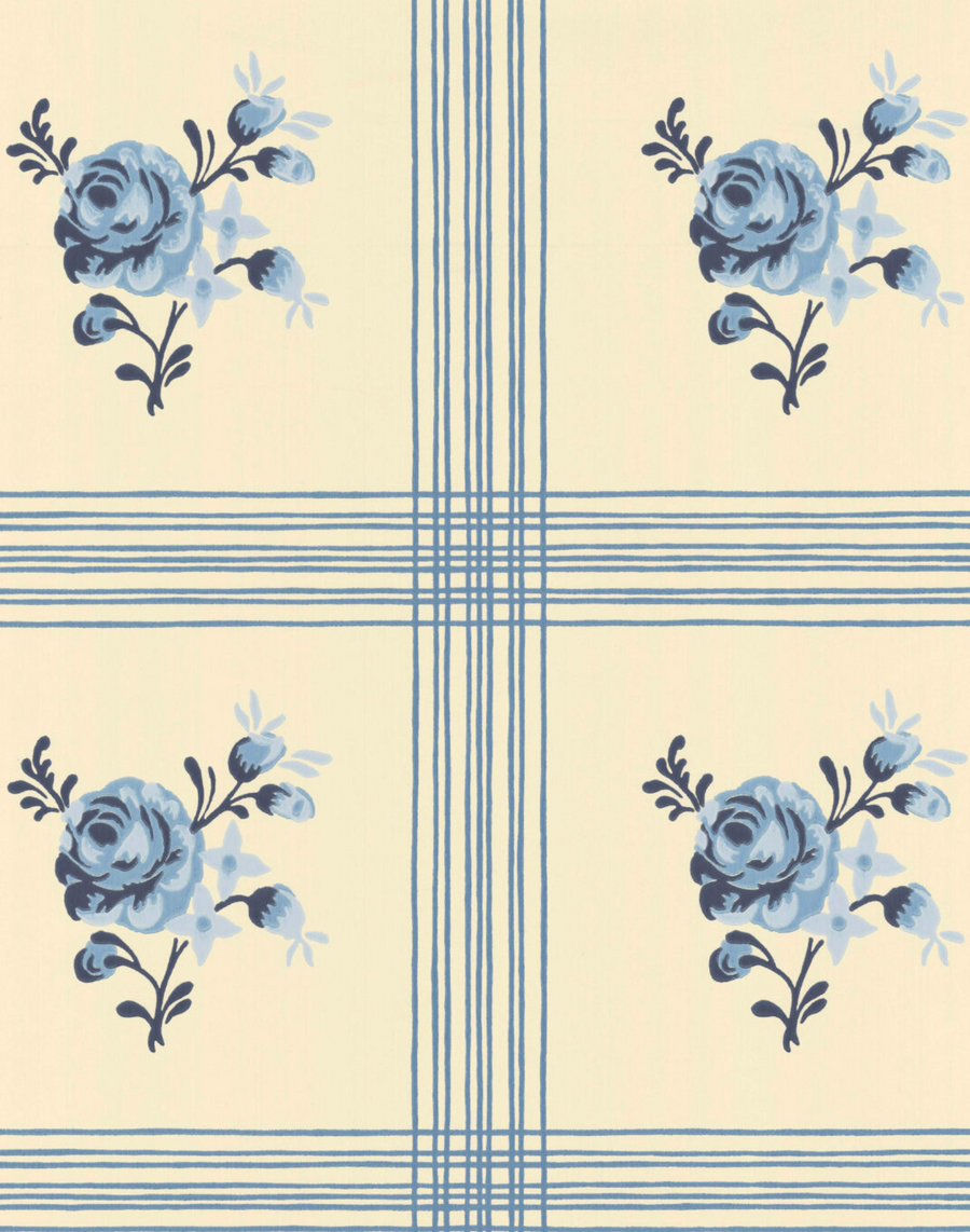 Rose, Delft Blue – The Pattern Collective