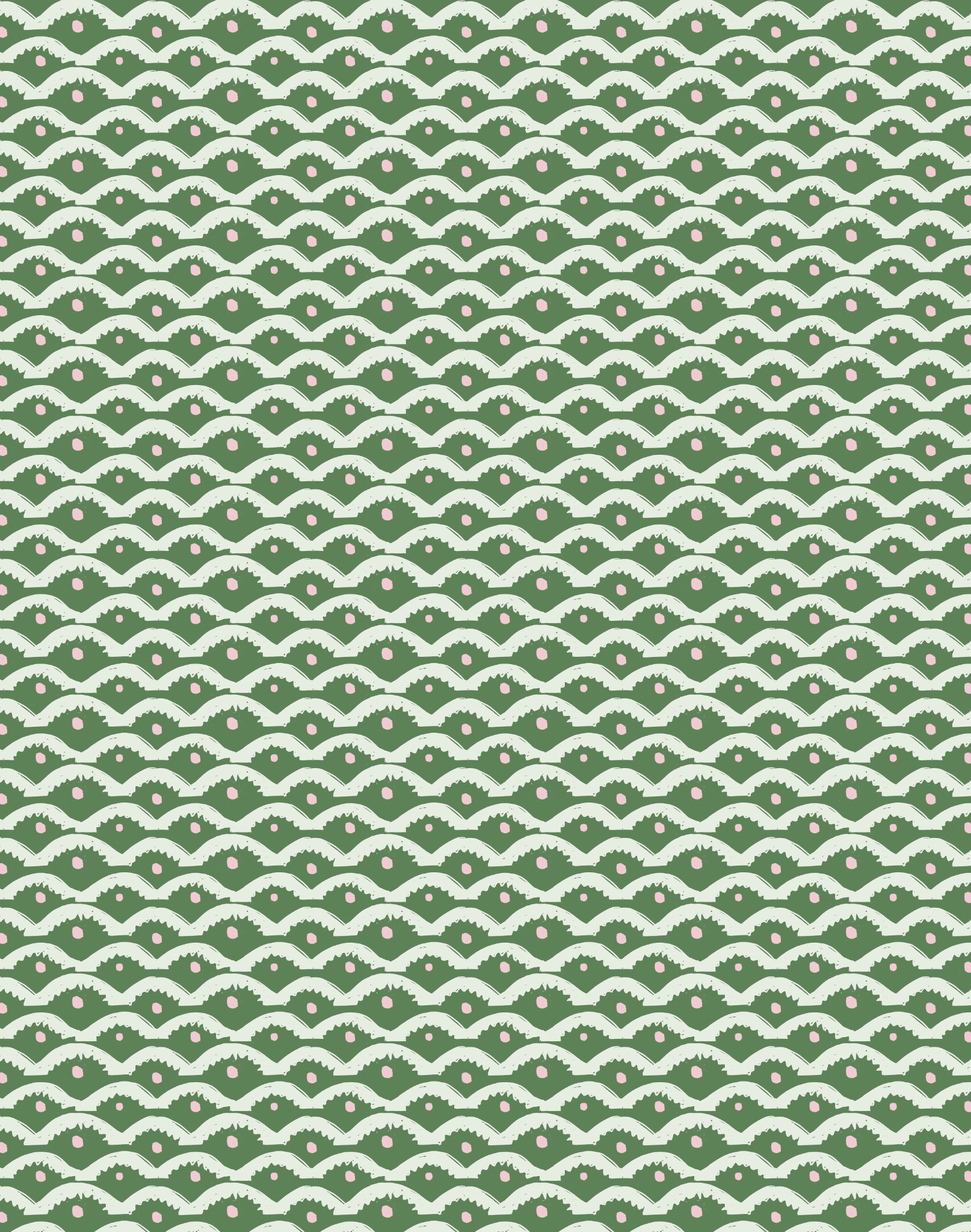 Wiggly Squiggly, Green and Pink - SMALL SCALE – The Pattern Collective