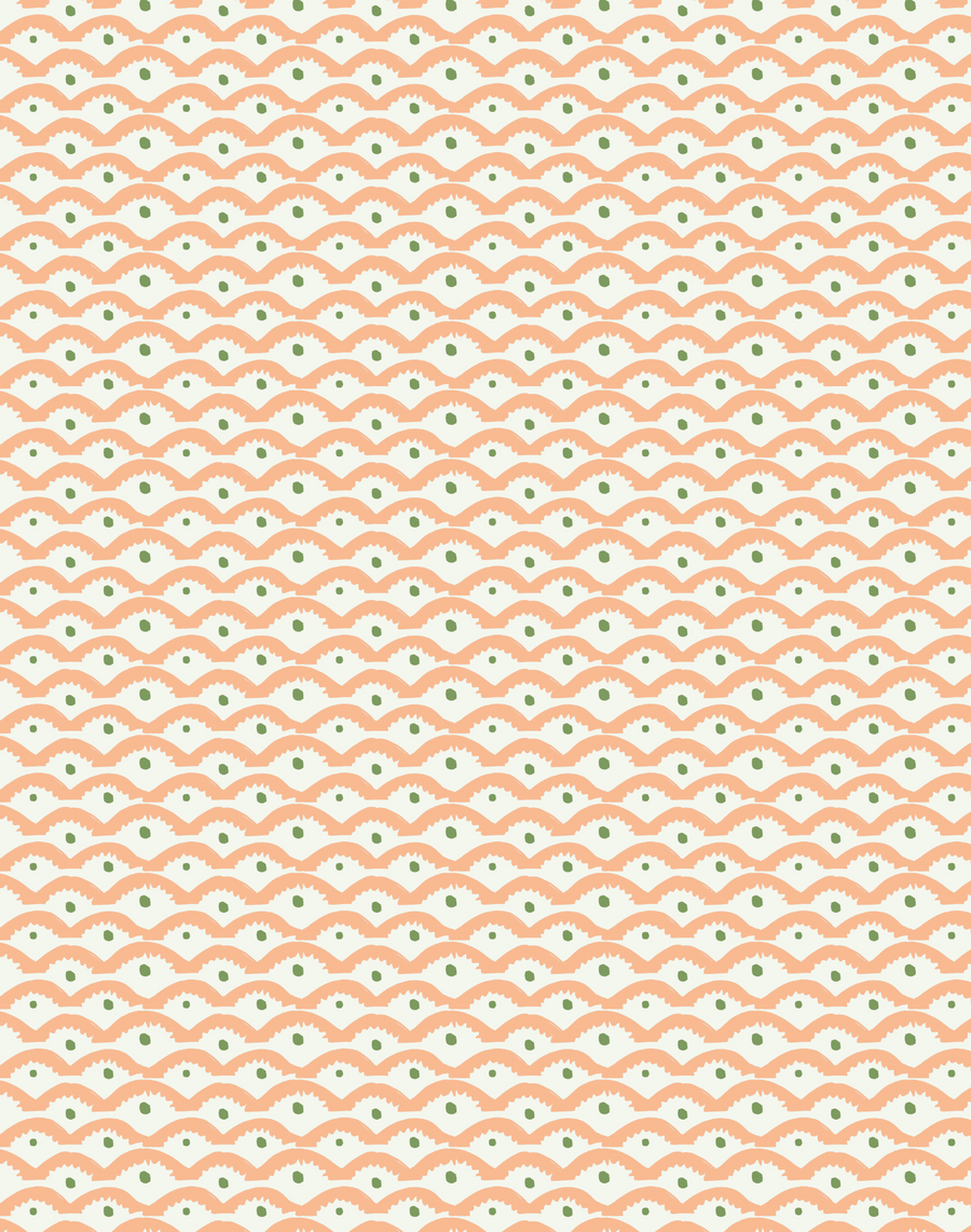 Wiggly Squiggly, Peachy - SMALL SCALE – The Pattern Collective