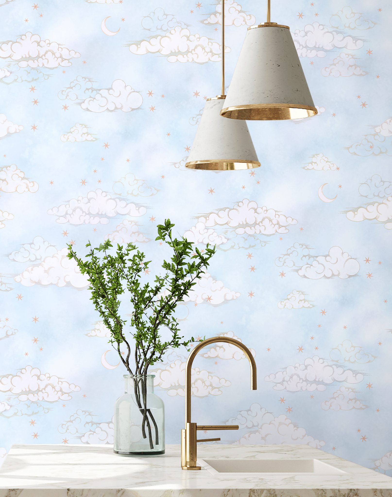 STARRY CLOUDS BLUE SKY – The Pattern Collective