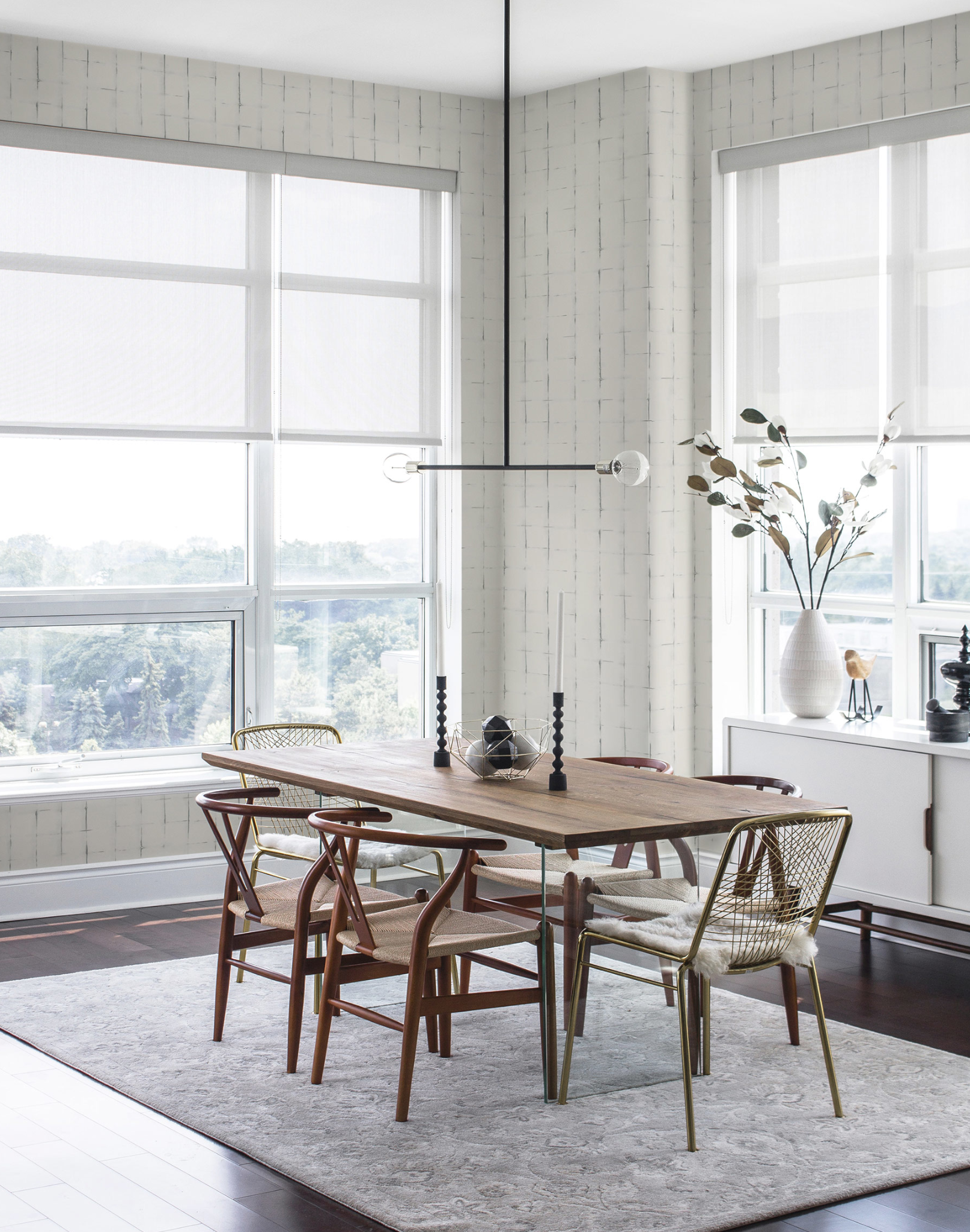Trace Grid, Grey Premium Matte – The Pattern Collective