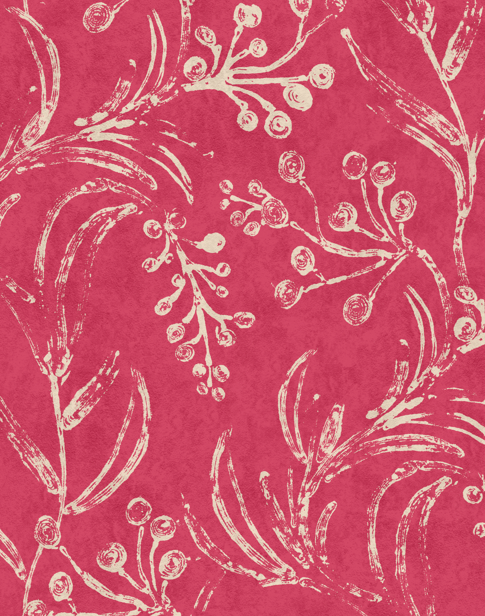 Wallflower, Raspberry – The Pattern Collective
