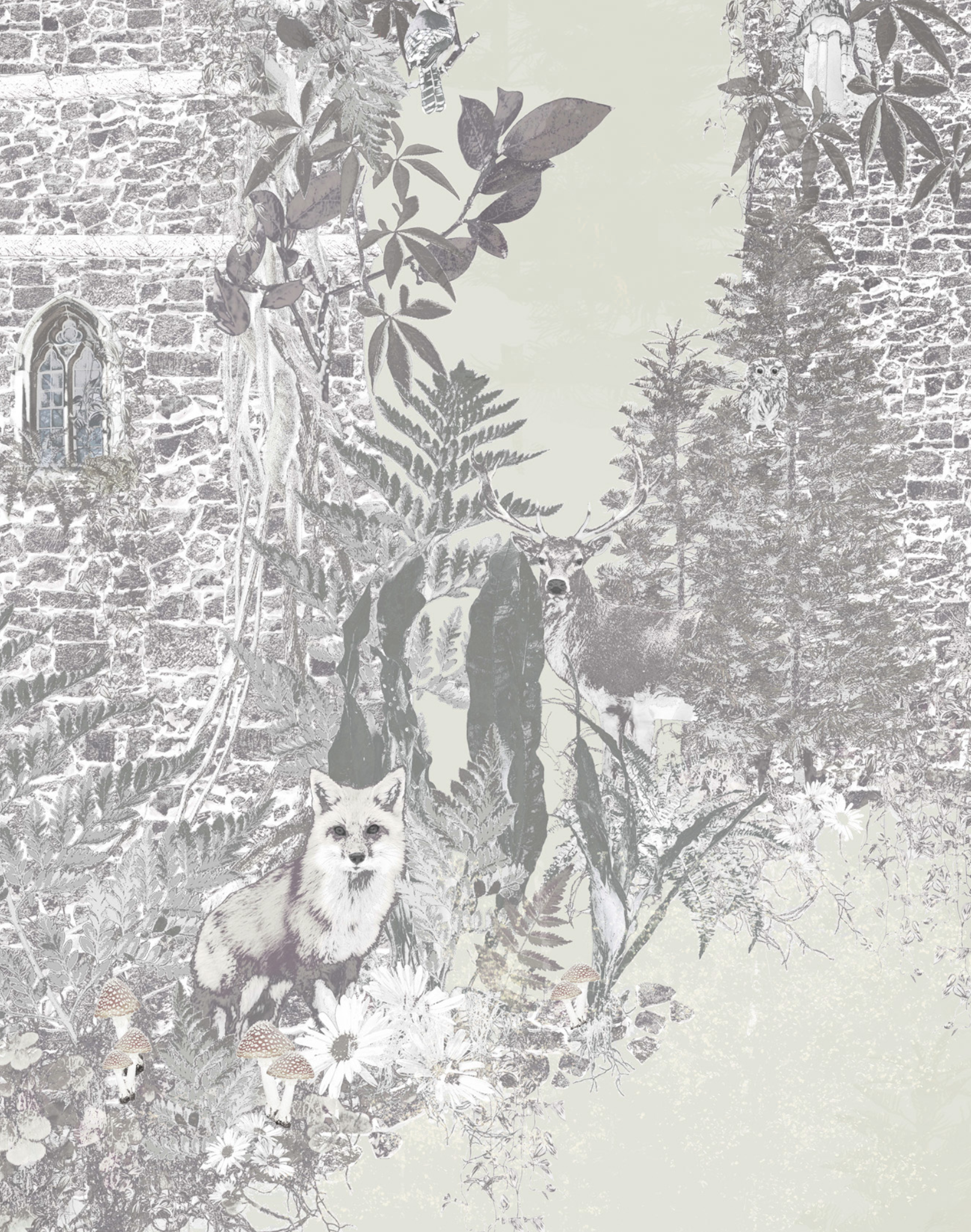 Woodland, Vintage Ivory – The Pattern Collective