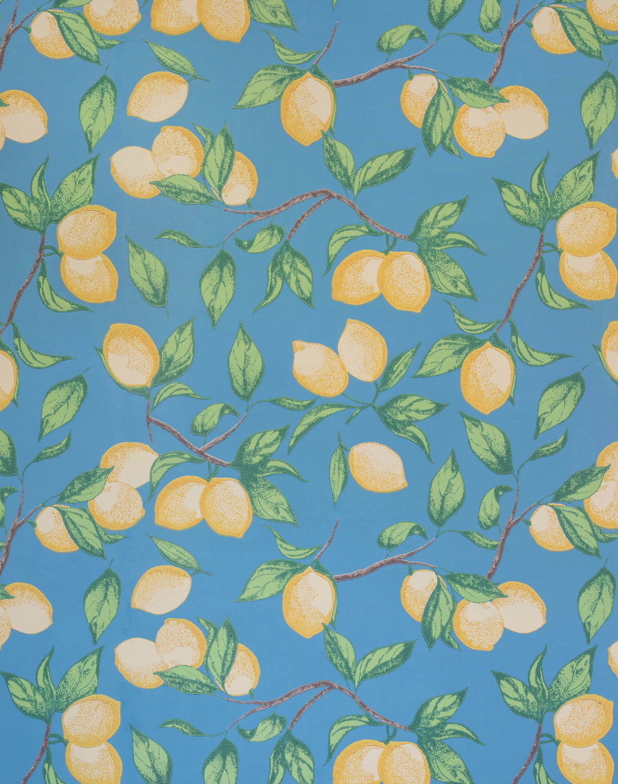 Capri Lemons, Azure Blue – The Pattern Collective