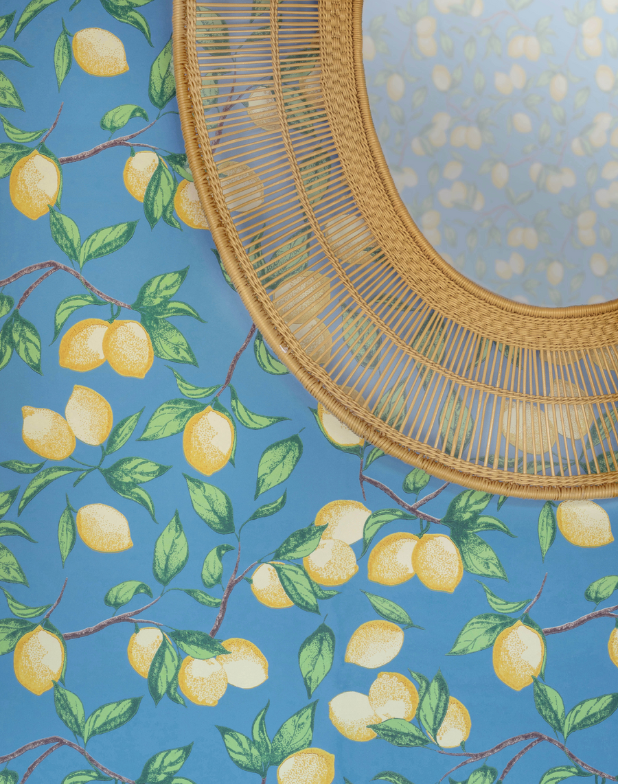 Capri Lemons, Azure Blue – The Pattern Collective