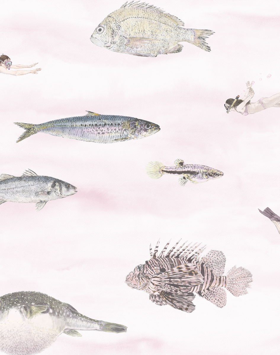 Classic Fish, Pink#N#– The Pattern Collective
