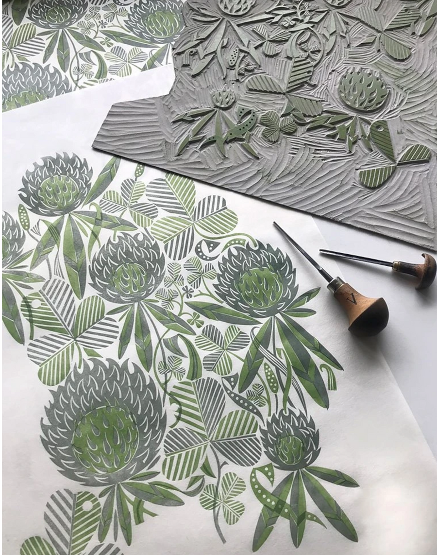 Clover, Light Greens – The Pattern Collective