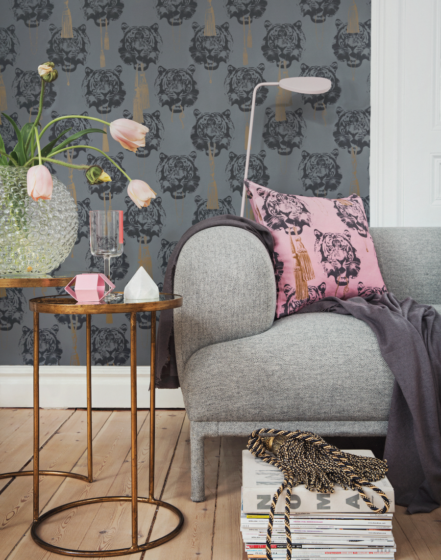 Coco Tiger, Grey – The Pattern Collective