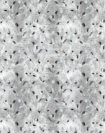 Flamingo, Pale Blue – The Pattern Collective