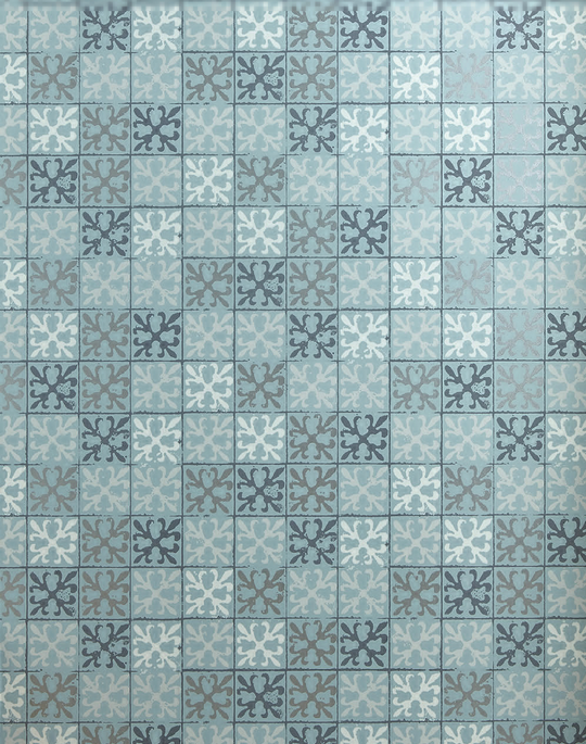 Fleur De Lys Tile, Canteen Blue – The Pattern Collective