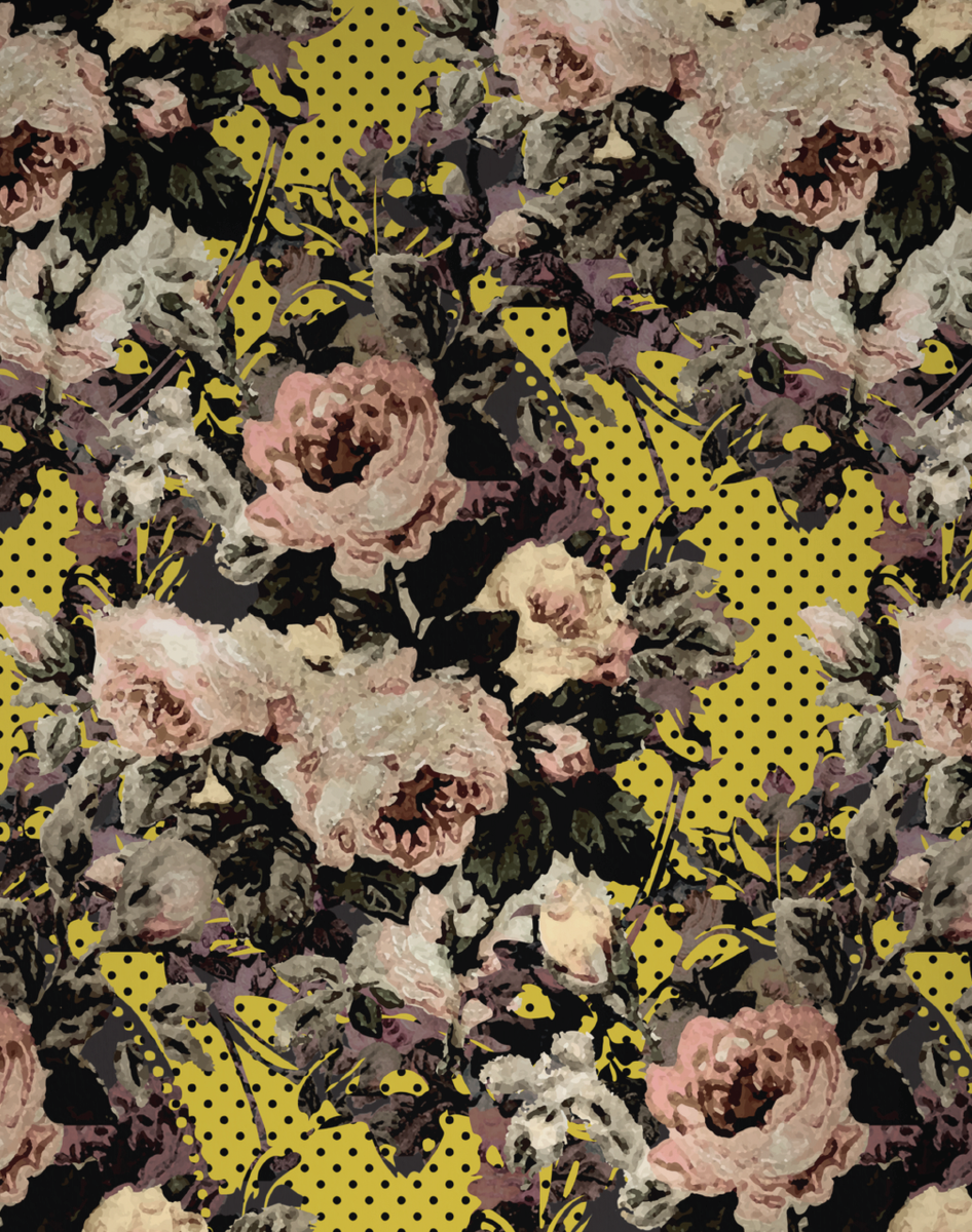Full Bloom, Vintage Yellow – The Pattern Collective