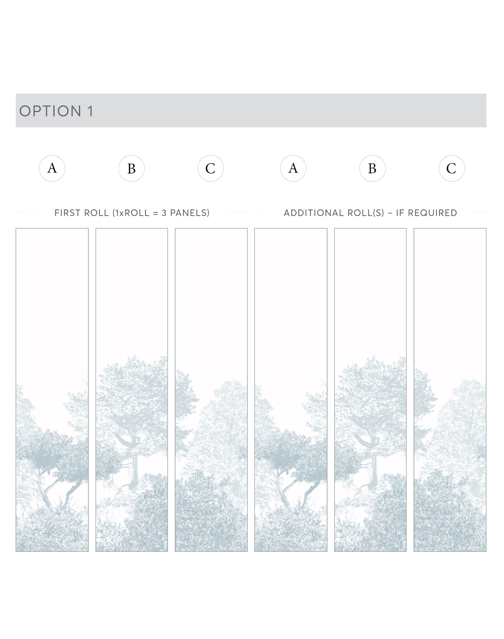 Hua Trees Mural, Blue – The Pattern Collective