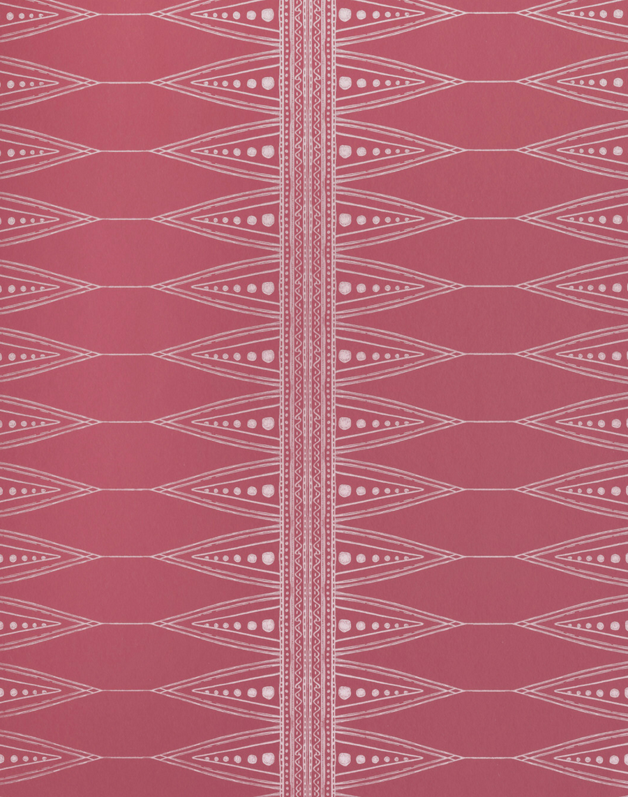 Indian Stripe, Snug Red – The Pattern Collective