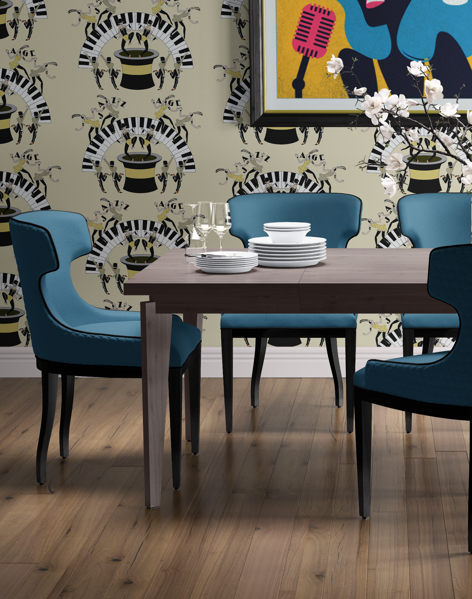 Deco Jazz Age, Yellow – The Pattern Collective