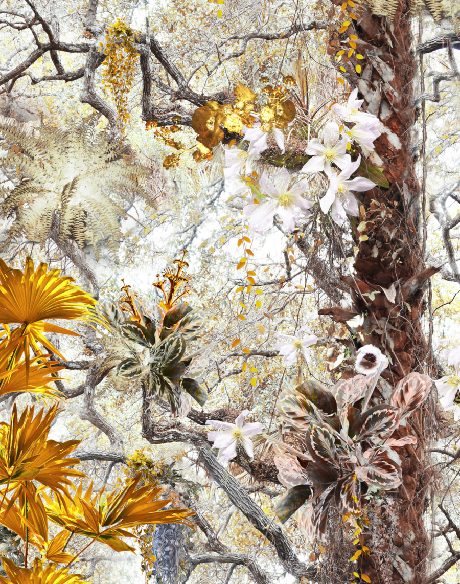 Jungle Mural, Gold – The Pattern Collective