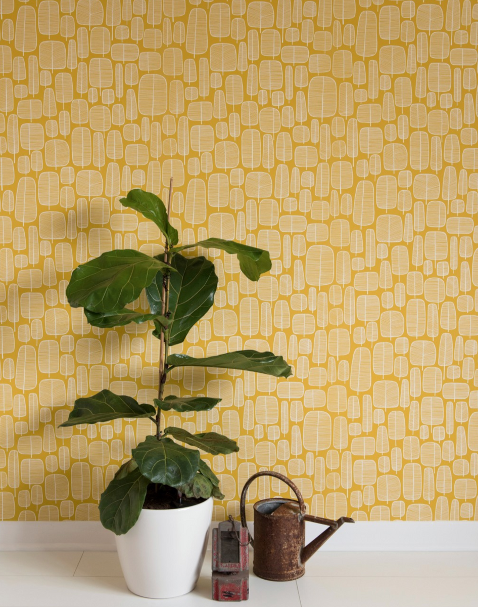 Little Trees, Yellow – The Pattern Collective