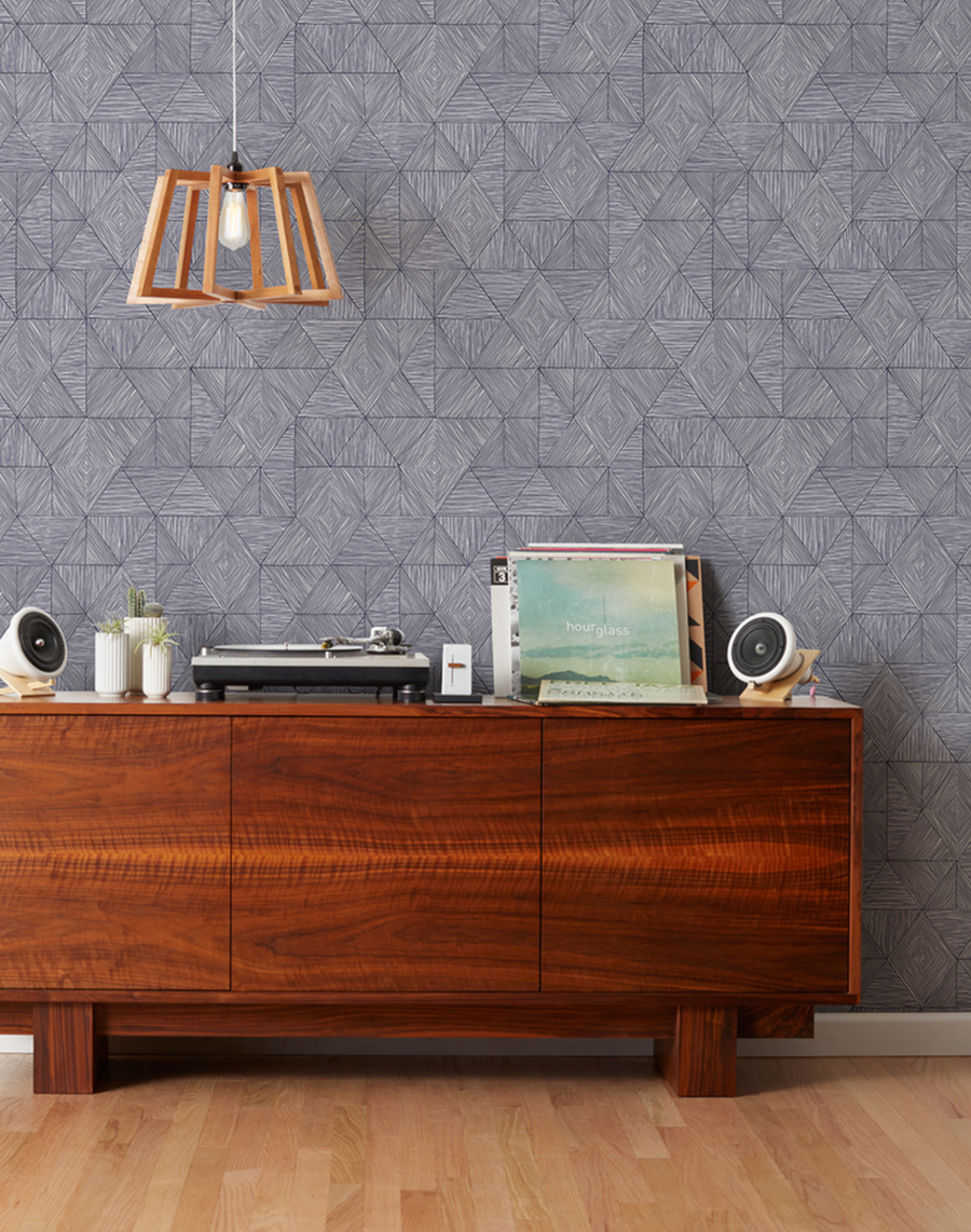 Mica, Blue on Off White – The Pattern Collective