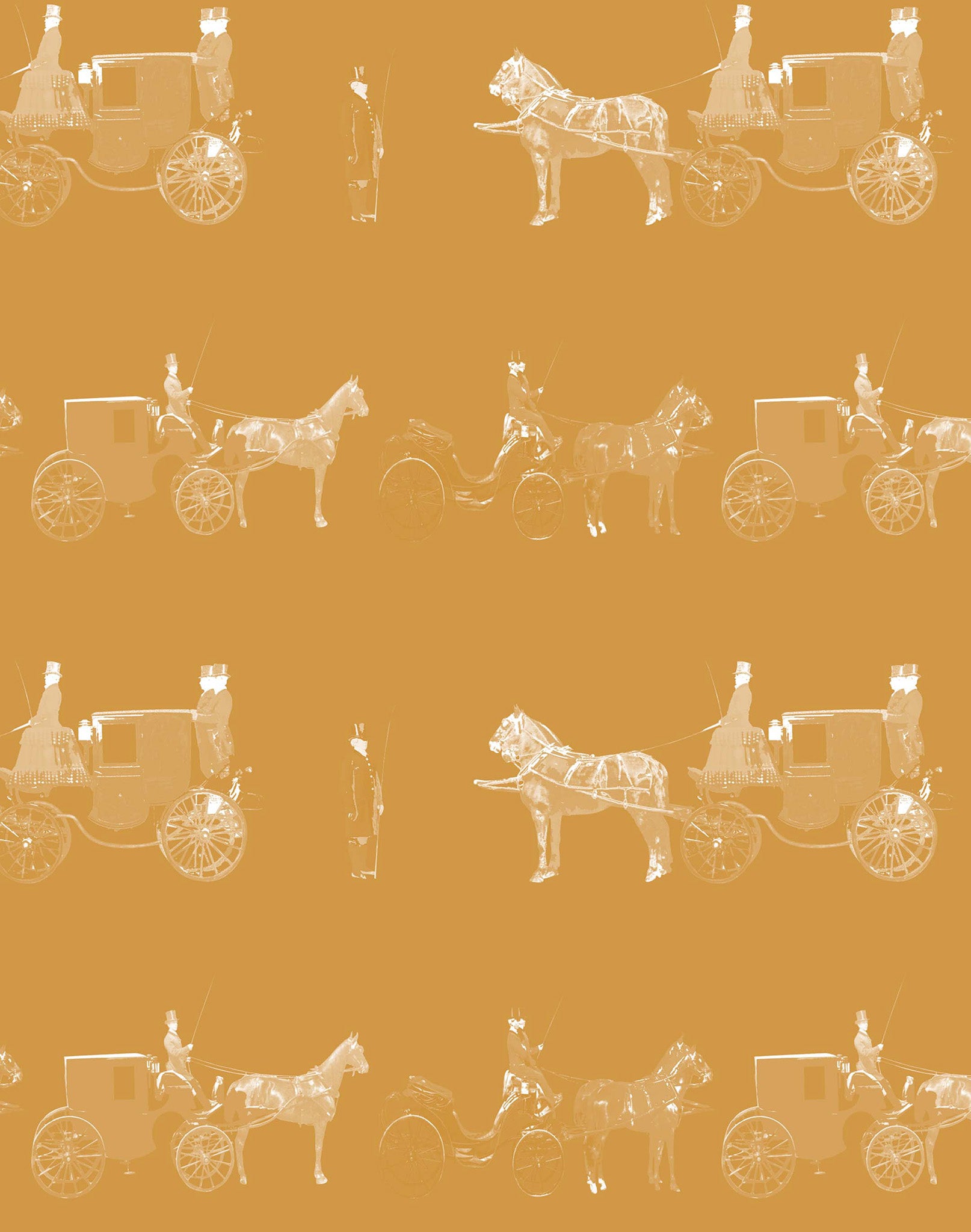Carriages, Curcuma Yellow – The Pattern Collective
