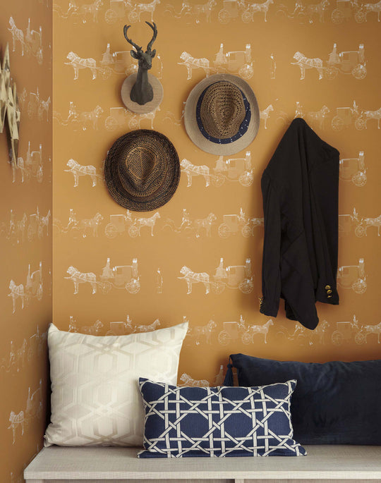 Carriages, Curcuma Yellow – The Pattern Collective