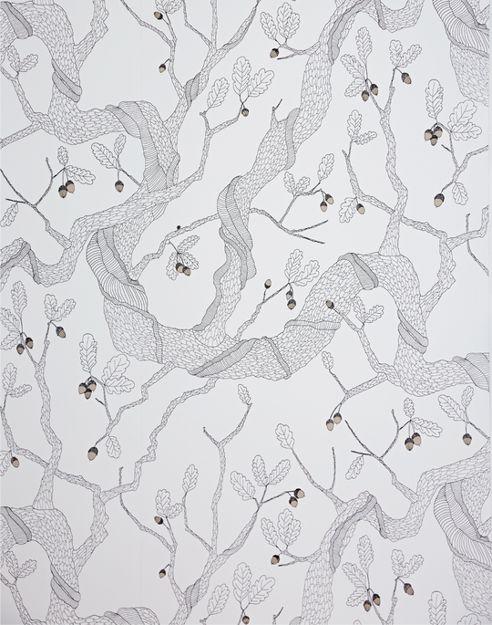 Oak Tree, White – The Pattern Collective