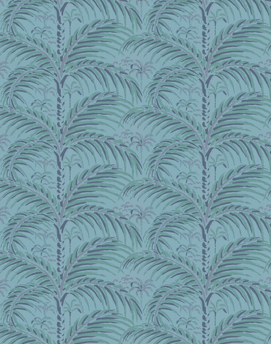 Palm House, Evening Blue – The Pattern Collective