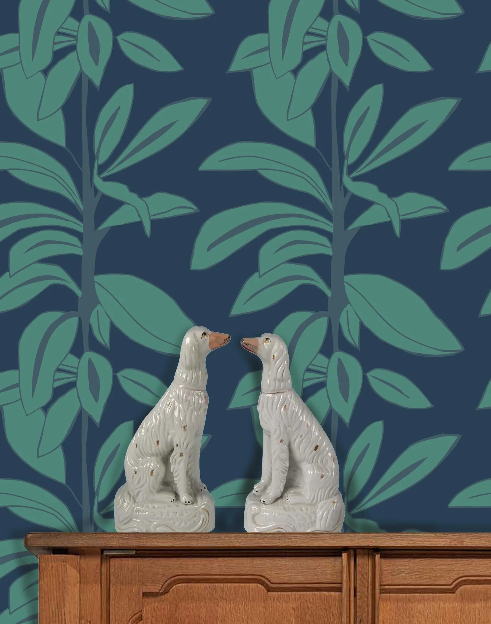 Rubber Plant, Leaves at Midnight – The Pattern Collective