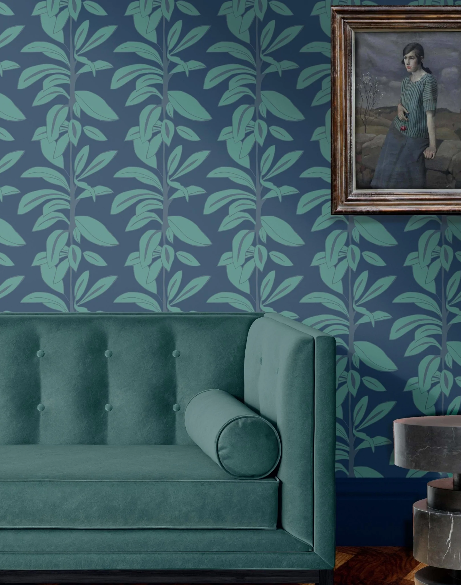Rubber Plant, Leaves at Midnight – The Pattern Collective