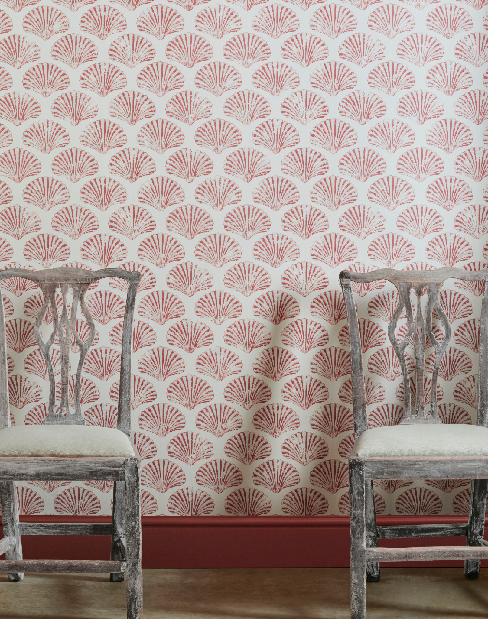 Scallop Shell, Red – The Pattern Collective