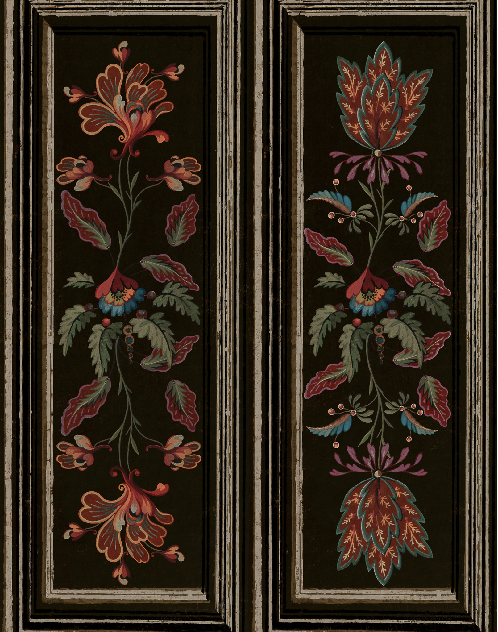 Tyrolean Panel Black – The Pattern Collective